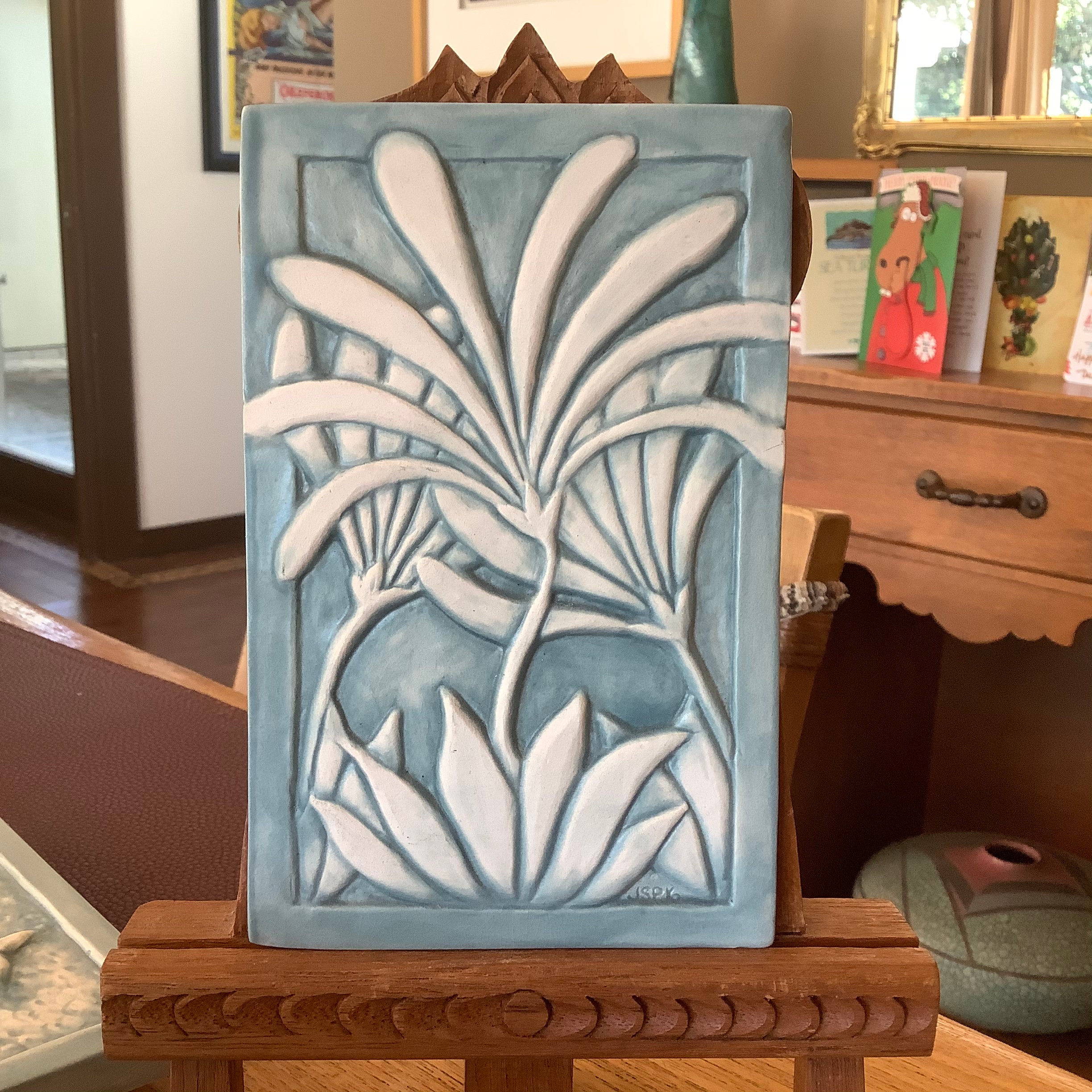 Hand-carved, One-of-a-kind Porcelain Art Tile. - Etsy