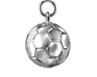 Sterling Silver Soccer Ball Charm Sports Charm Team Charm - Etsy