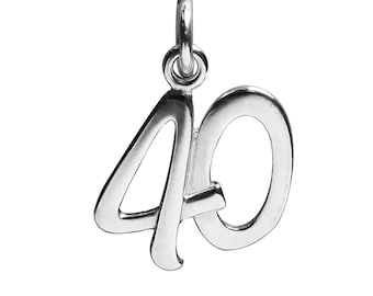 Pandora 40th Birthday Charm - Etsy UK