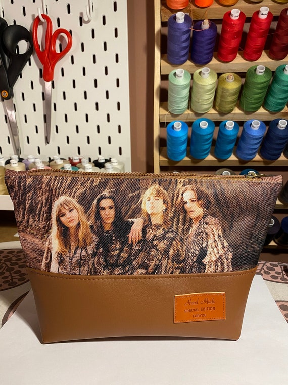 Inspired by Maneskin Vanity Bag With Eco Leather Zipper - Etsy Australia