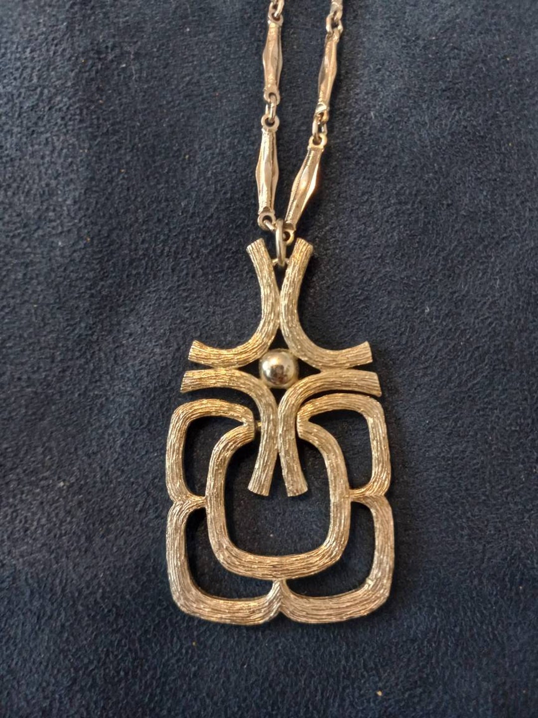 AVON Chain Link Necklace-hinged Metal Pendant - Etsy