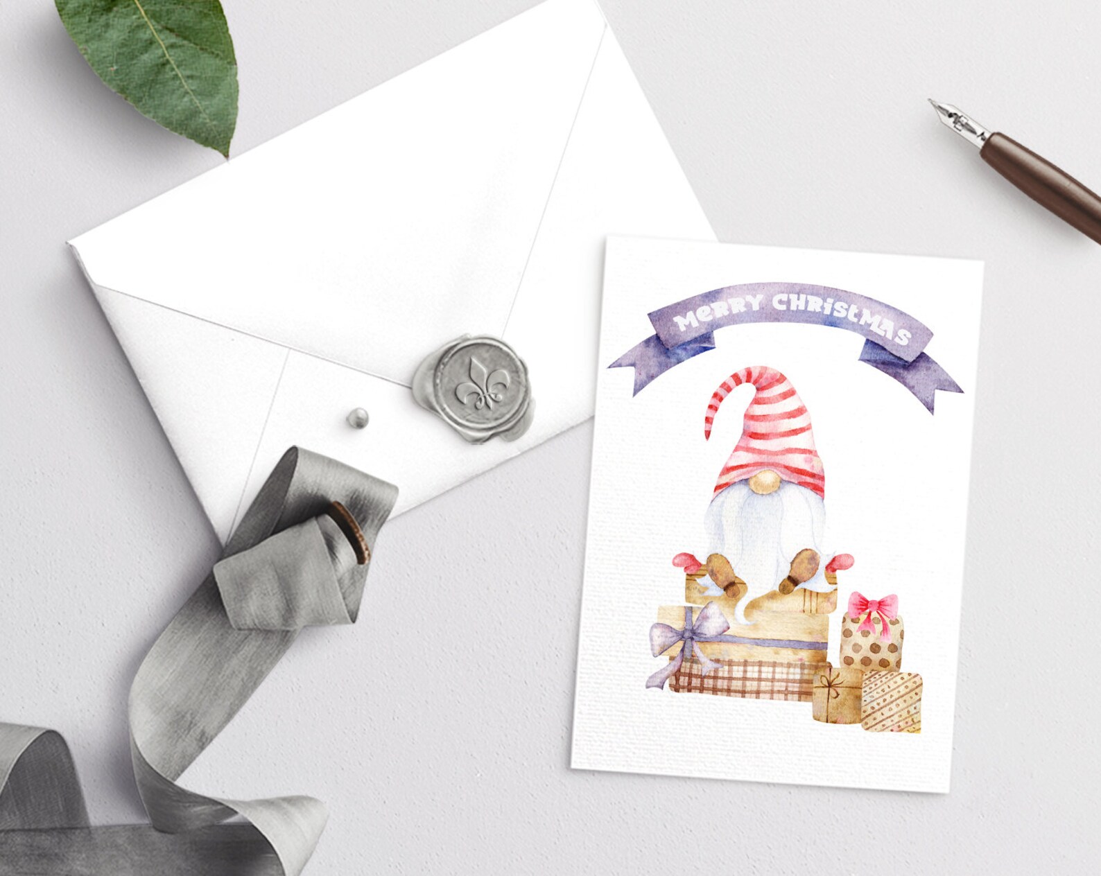 Gnome Clipart Nordic Gnome Watercolor Gnome Christmas Png - Etsy