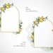 Lemon Frame Clipart, Watercolor Clipart and Gold Arch Frame E Lemons ...