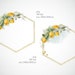 Lemon Frame Clipart, Watercolor Gold Hexagonal Frame Lemons Fruit ...