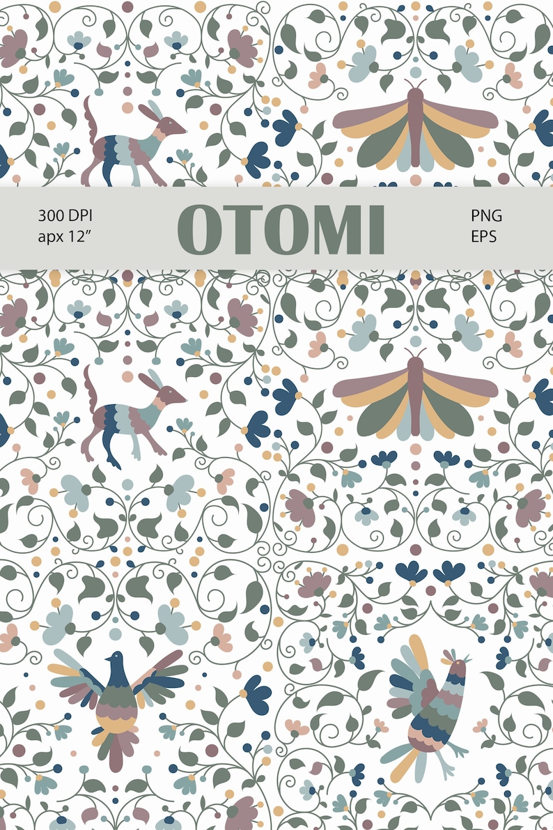 Mexican Otomi Clipart, Otomi clipart, Mexico clipart, Colorful Mexican ...