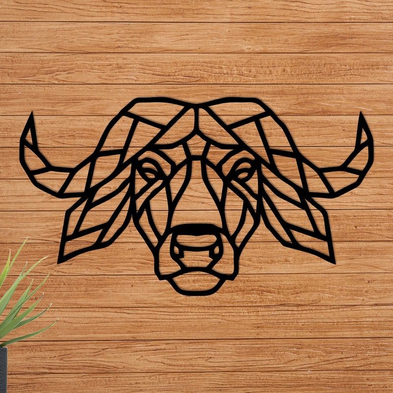 Geometric Buffalo - Etsy