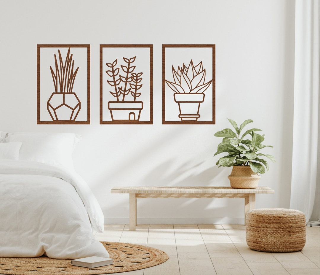 Wooden Spring Flower Wall Decor Flower in Vase Wood Wall Sign - Etsy