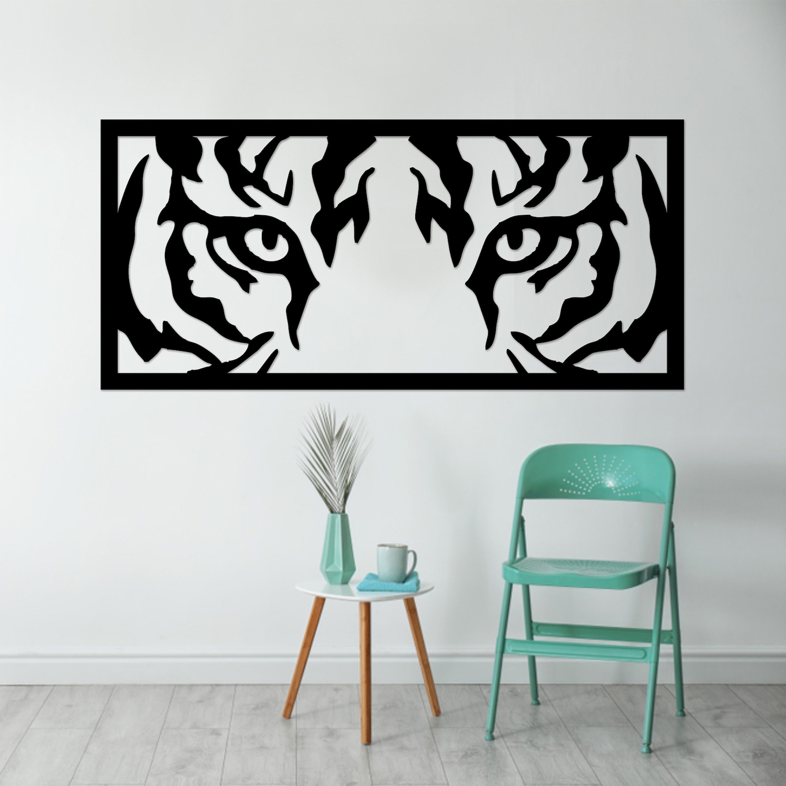 Tiger Wooden Wall Decor Wall Art Eye of Tiger Home Wall - Etsy