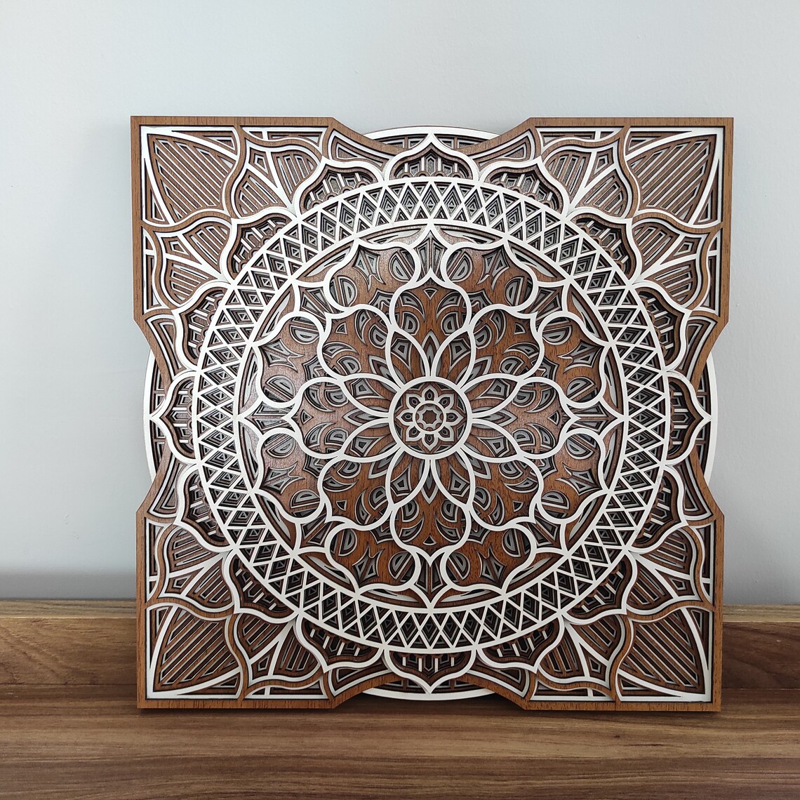 Wooden Mandala Wall Art Wall Hanging Yoga Decor Bohemian - Etsy