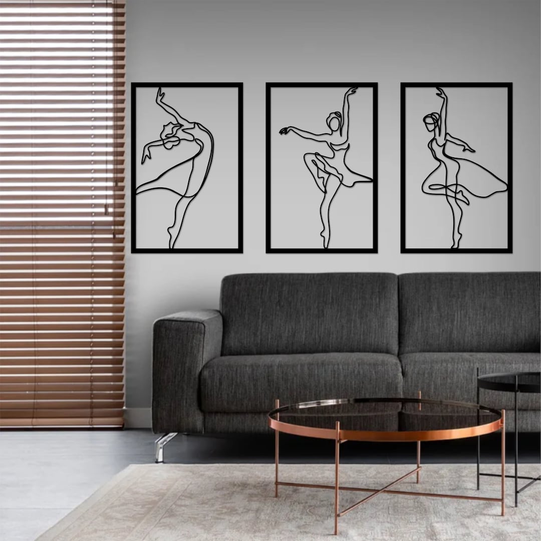 Women Dancing Wall Art, Dancing Girls Wall Decor, Dance Studio Decor ...