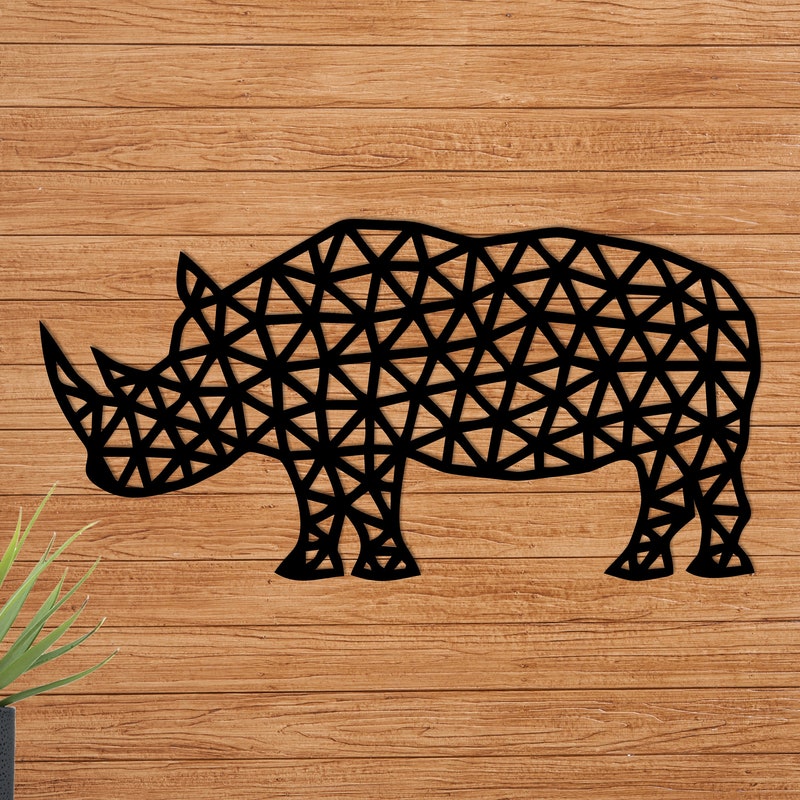 Rhino Wall Art - Etsy