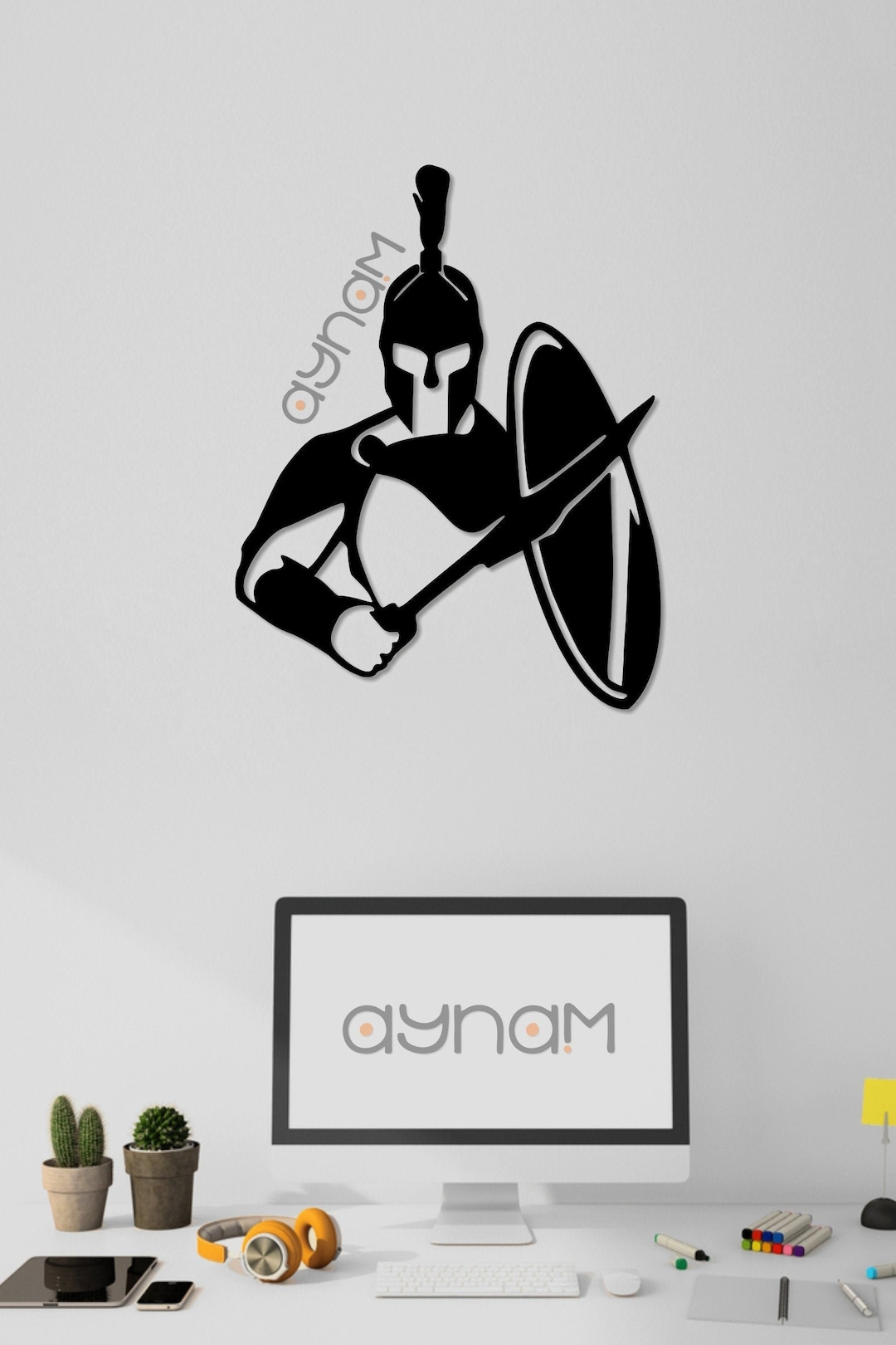 Spartan Warrior Wooden Wall Decor, Spartan Army, Wooden Wall Decoration ...