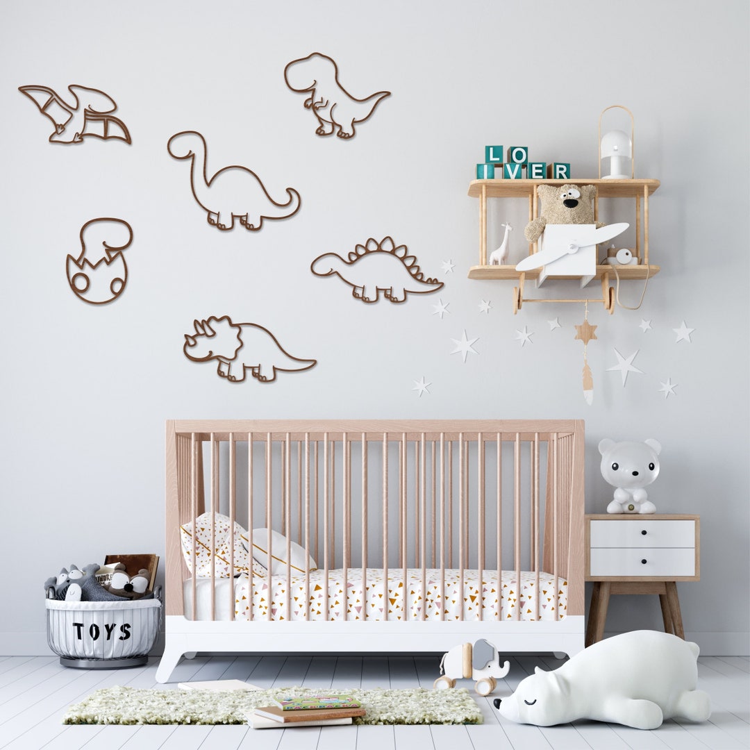 Dinosaur Wall Decor Home - Nursery / Kids / Jurassic / Children Room ...