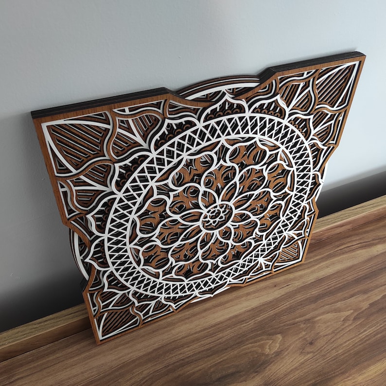 Wooden Mandala Wall Art Wall Hanging Yoga Decor Bohemian - Etsy
