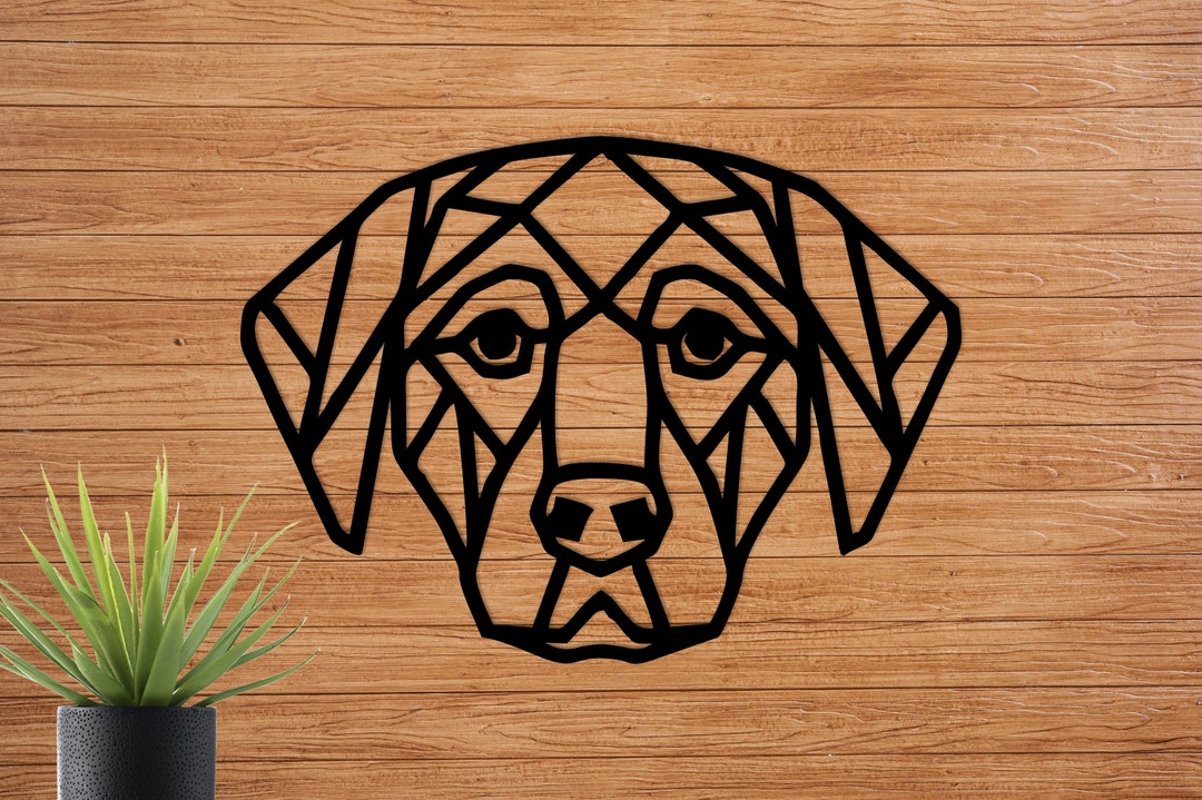 Labrador Dog Geometric Wall Art Decoration for Bedrooms, Living Room - Etsy