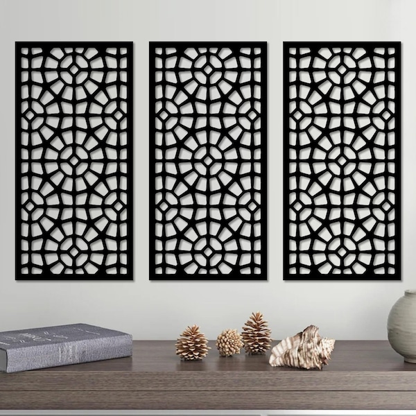 Geometric Wood Wall Art - Etsy