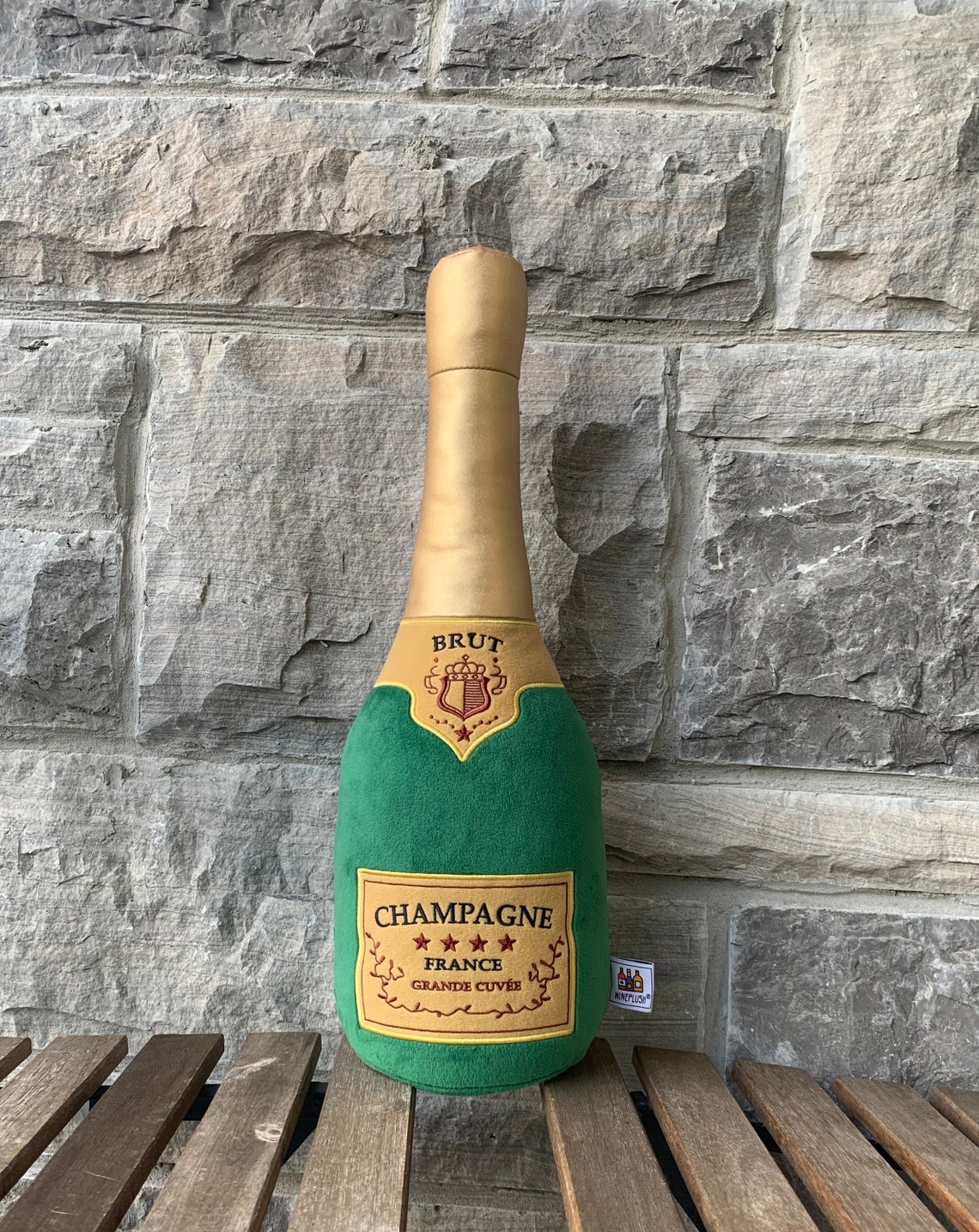 Jumbo Champagne Cushion by Wineplush - Etsy