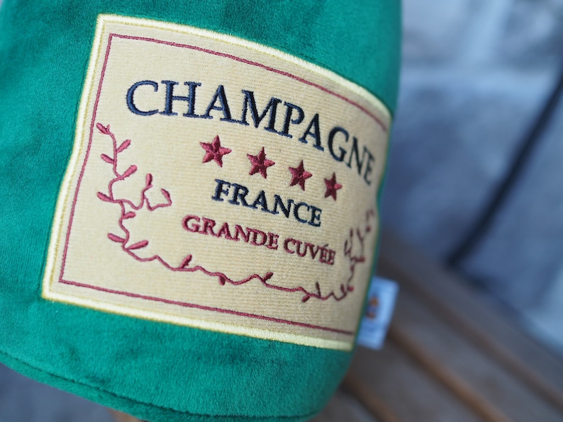 Jumbo Champagne Cushion by Wineplush - Etsy