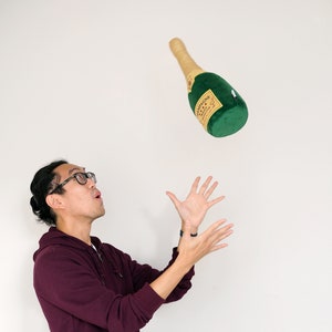 Jumbo Champagne Cushion by Wineplush - Etsy