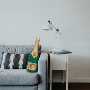 Jumbo Champagne Cushion by Wineplush - Etsy