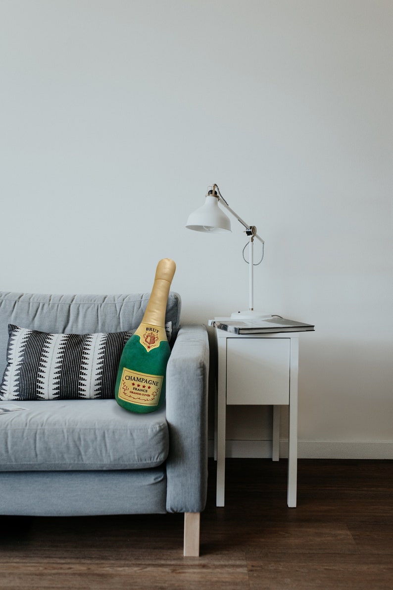 Jumbo Champagne Cushion by Wineplush - Etsy