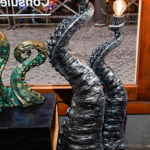 Octopus Tentacle Set of Two Cthulhu Mythos Table Lamps Steampunk ...