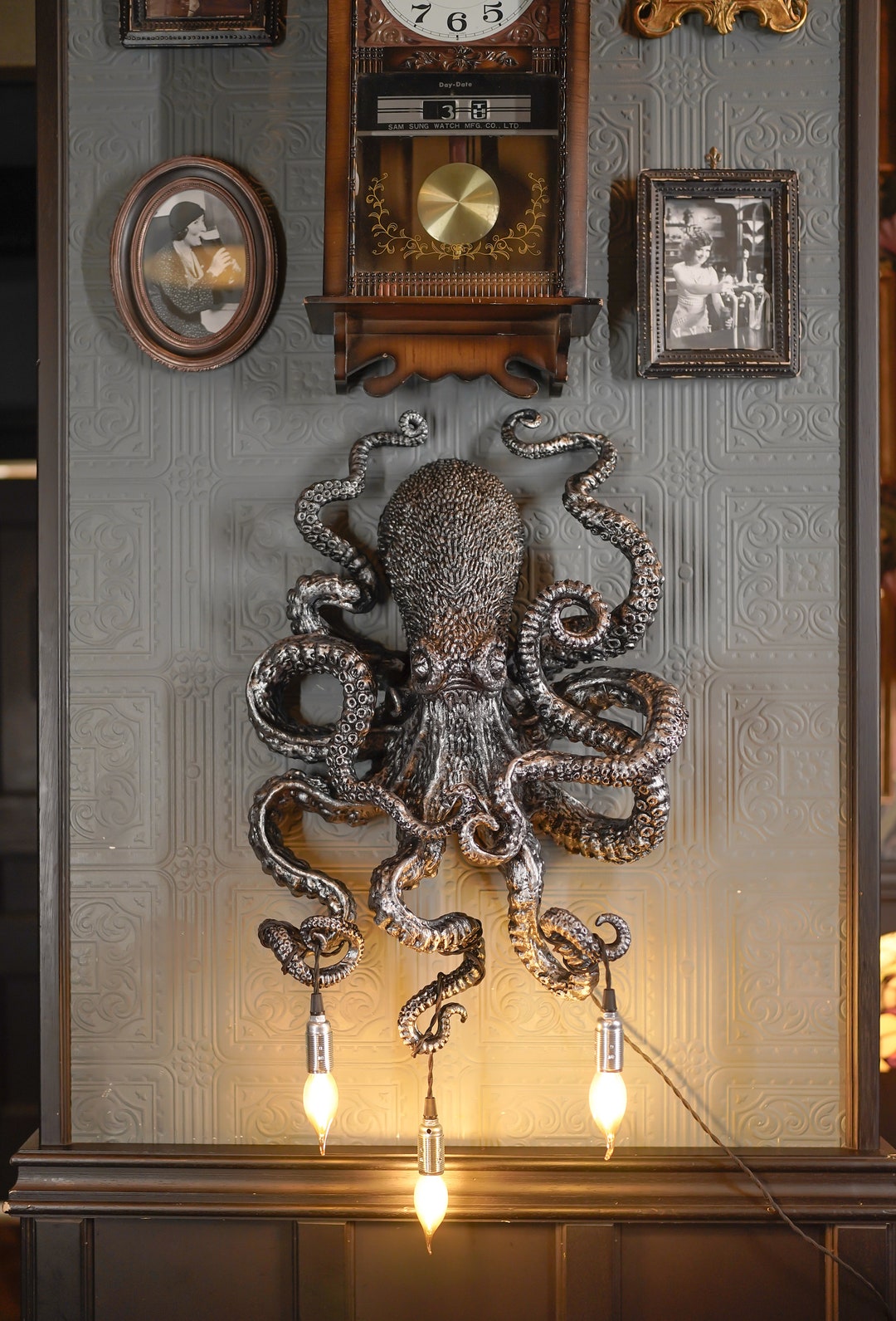 Octopus Tentacle Wall Sconce, Chandelier Cthulhu Fantasy Steampunk ...