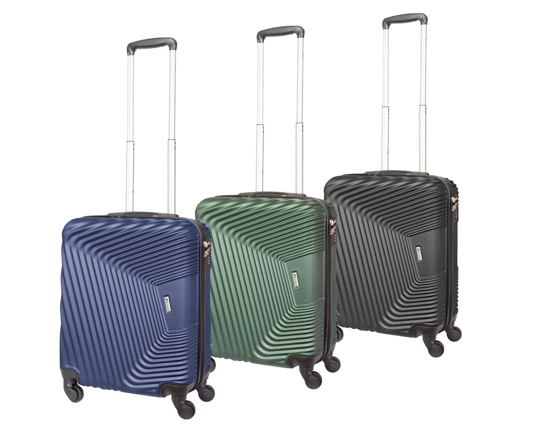 Cabin Size ABS Hard Shell Case Lightweight 4 Wheel Suitcase 20inches ...