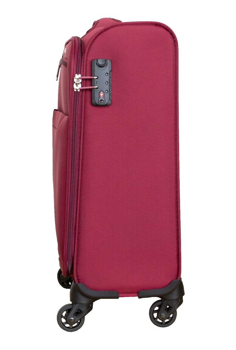 Easy Travel Soft Shell Lightweight Cabin Size Suitcase Carry on Luggage ...