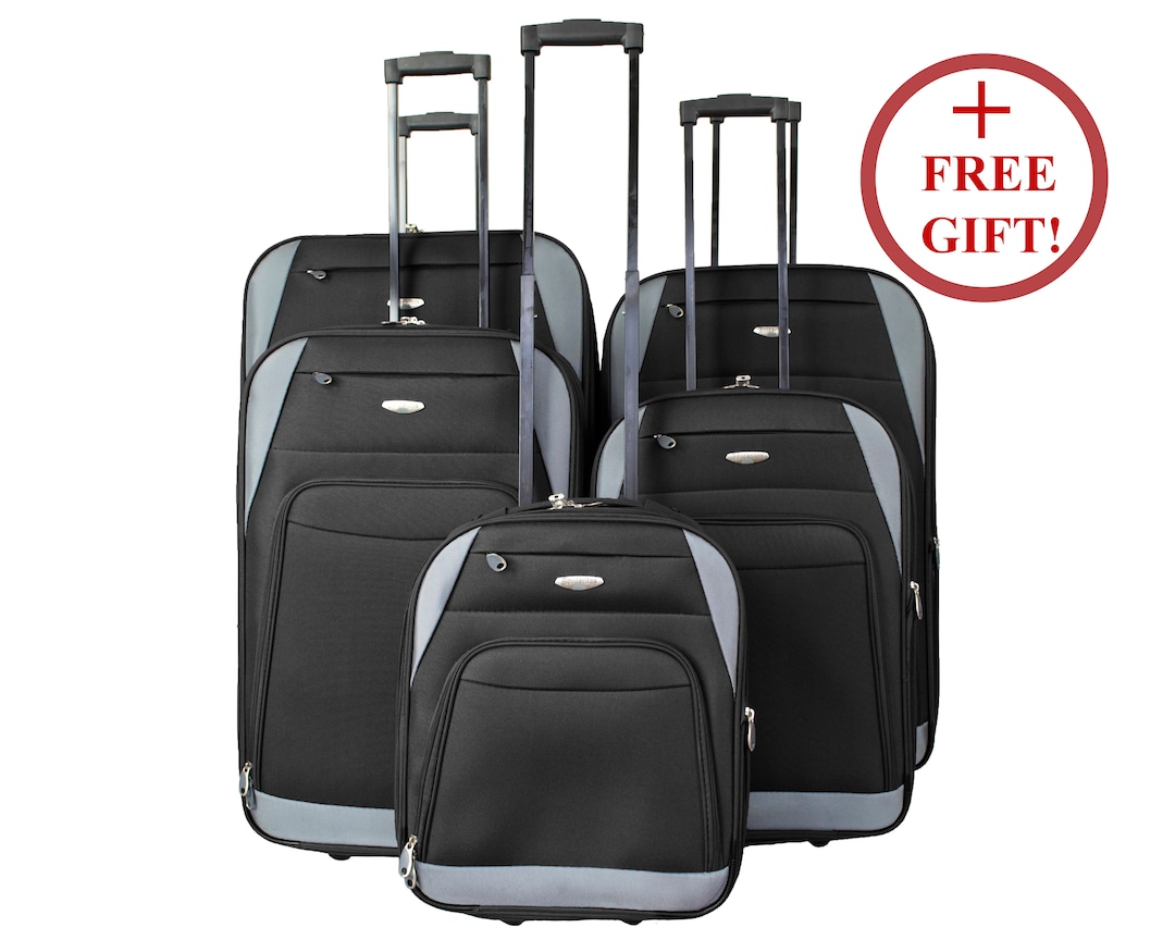 Lightweight 2 Wheels Soft Case Suitcase Travel Luggage With Padlock ...