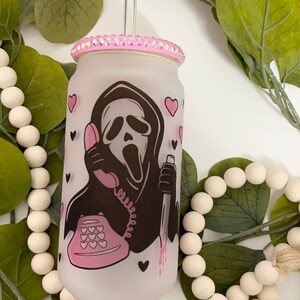 Ghostface Glass Cup - Etsy