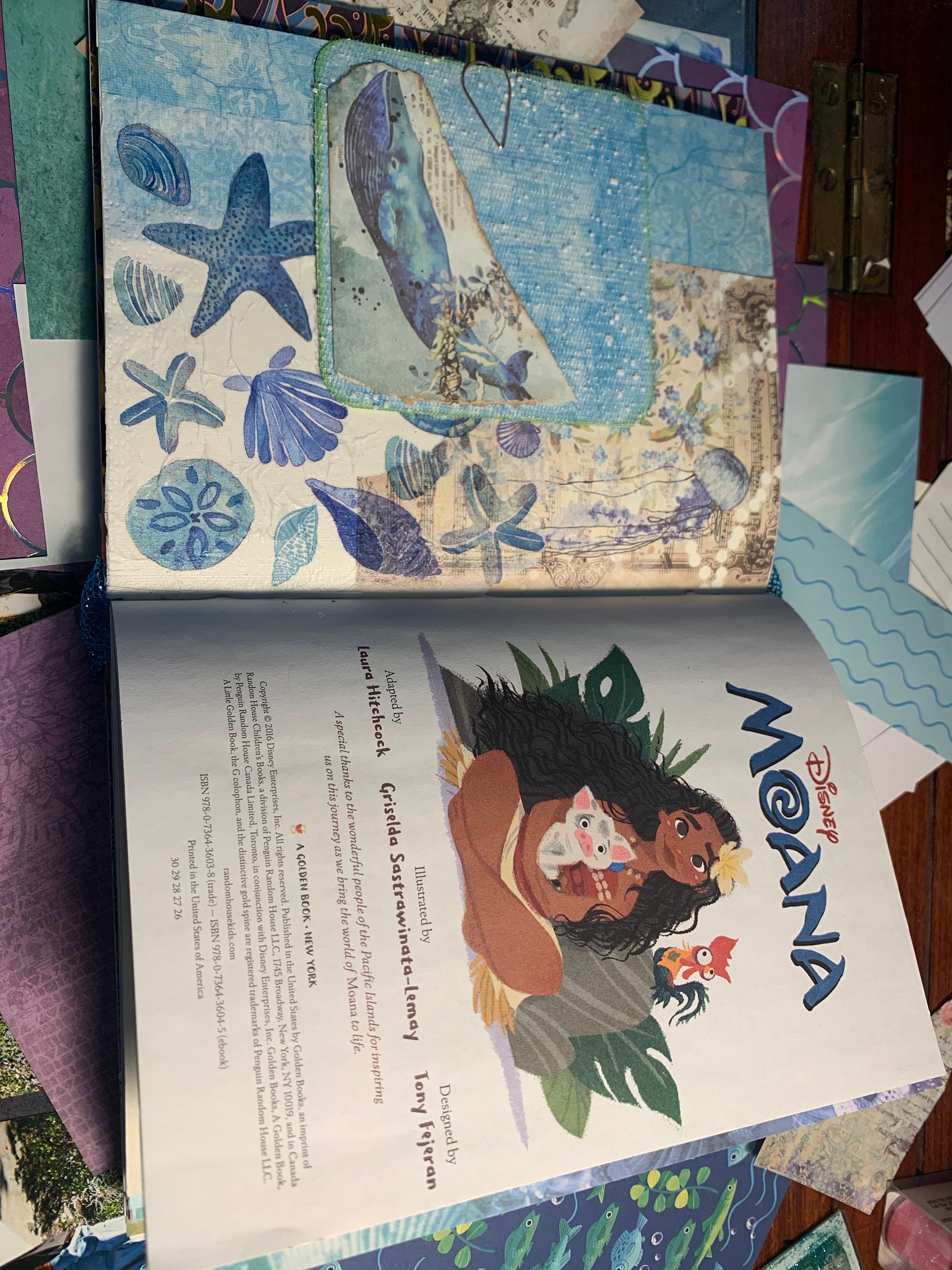 Upcycled Moana Little Golden Book Junk Journal - Etsy
