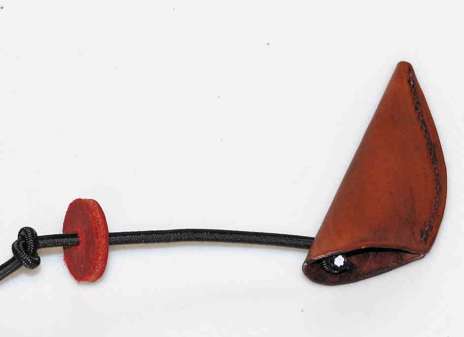 Tendon Holder for Recurve Bow Slightly Wide Archery Handmade of Leather ...