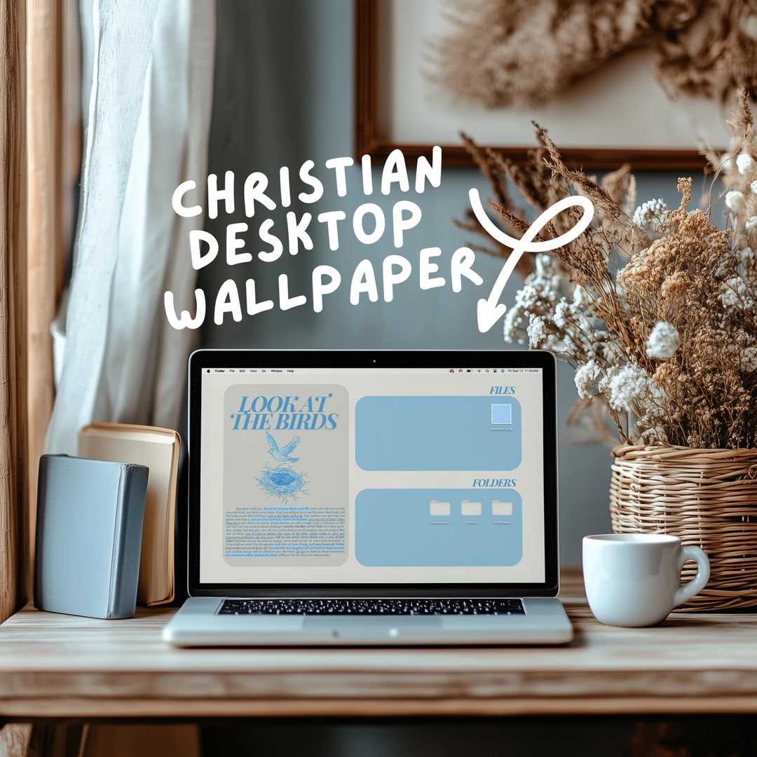 Christian Desktop Wallpaper | Computer Background | Organize Aesthetic ...