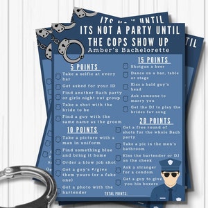 Cop Themed Bachelorette Party Scavenger Hunt - Etsy