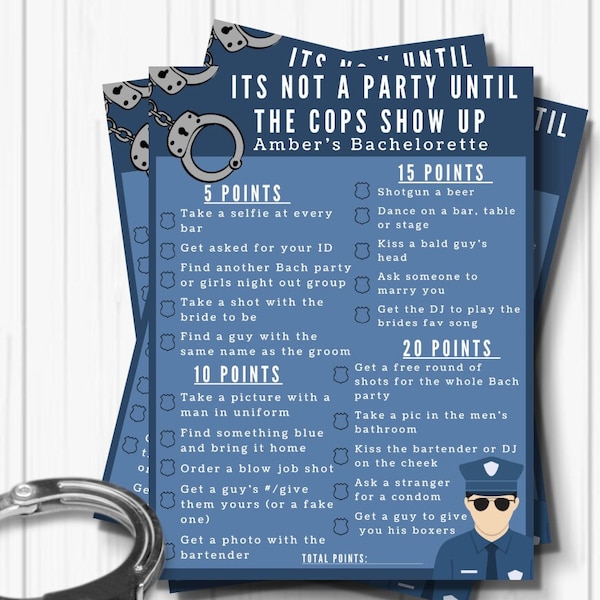 Police Themed Scavenger Hunt - Etsy