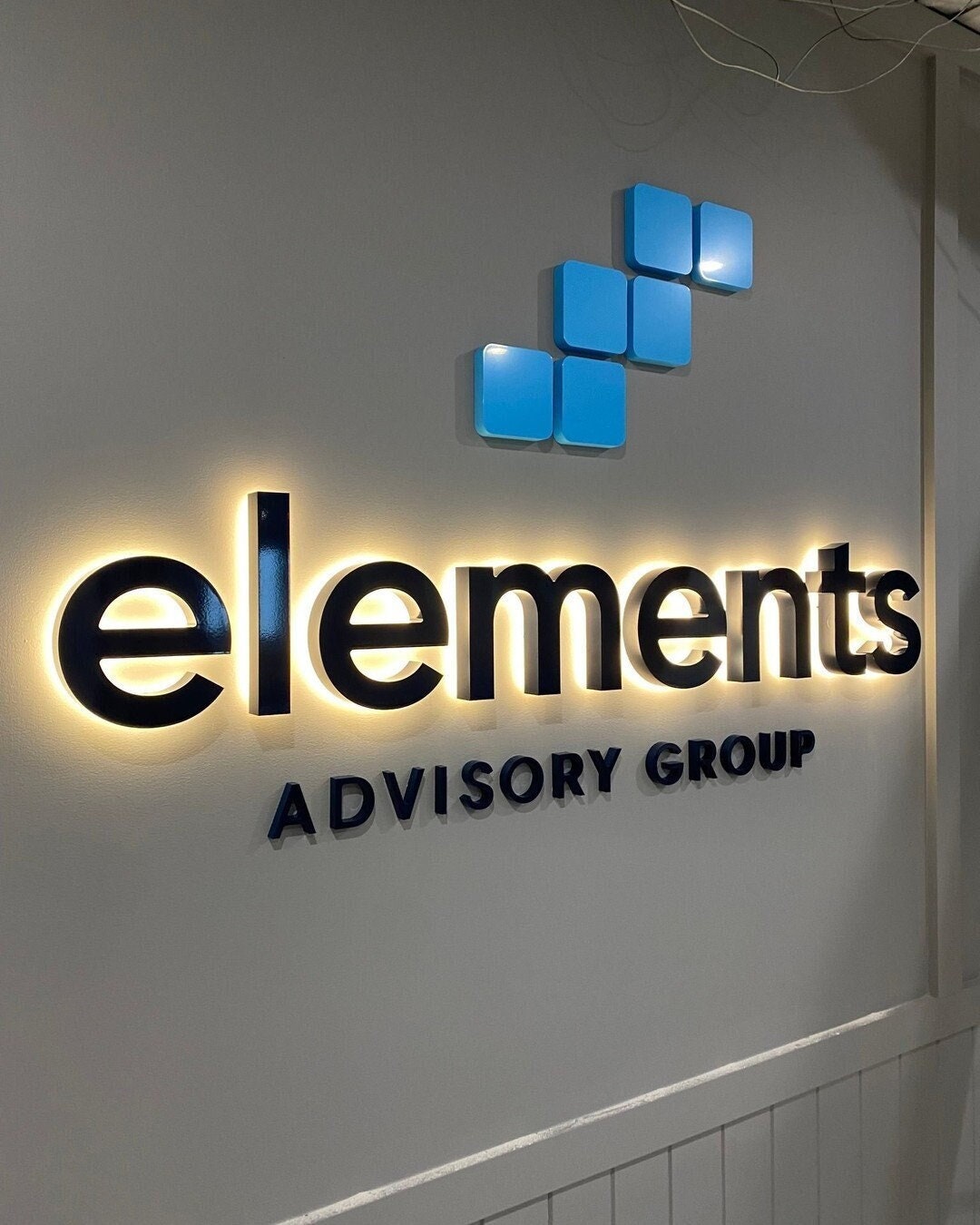 Letrero retroiluminado 3D, letrero para exteriores, letrero LED personalizado para negocios, LED ...