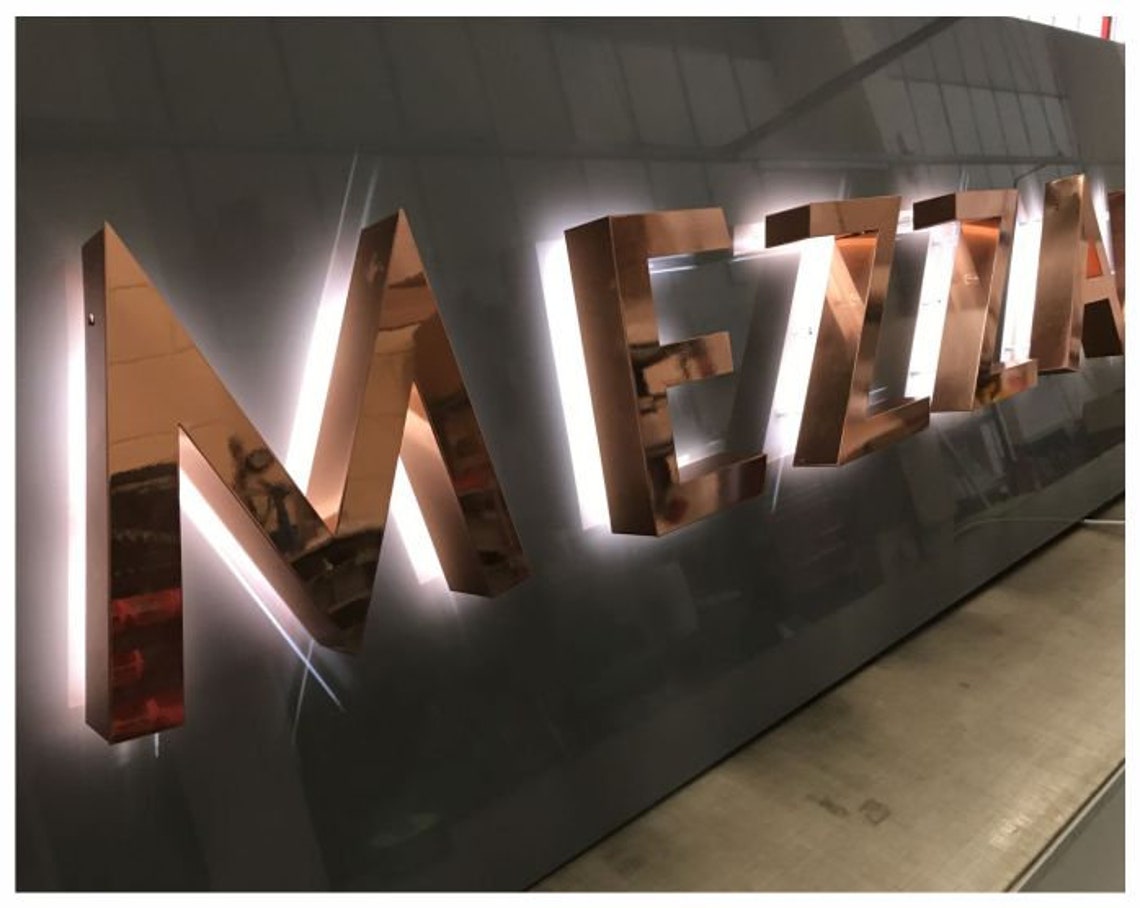 3d Backlit Sign 3d Led Signage Custom Outdoor Logo Light | Etsy Canada