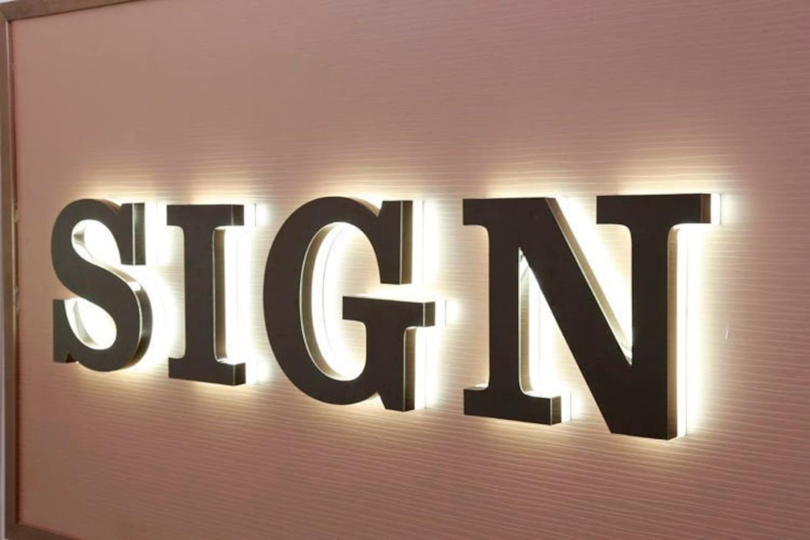 Backlit Signage Custom Led Logo Sign 3D Design Custom Logo | Etsy