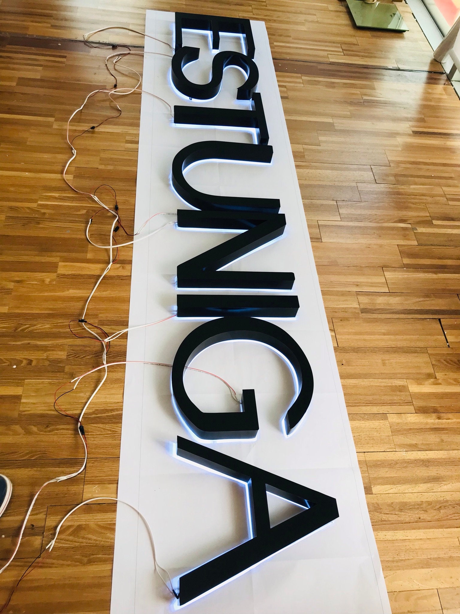 3d backlit sign 3d led signage custom outdoor logo light | Etsy