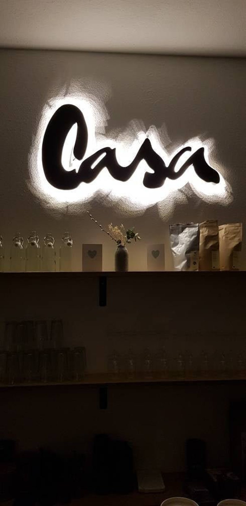 Letrero retroiluminado 3d letrero led personalizado letrero - Etsy España