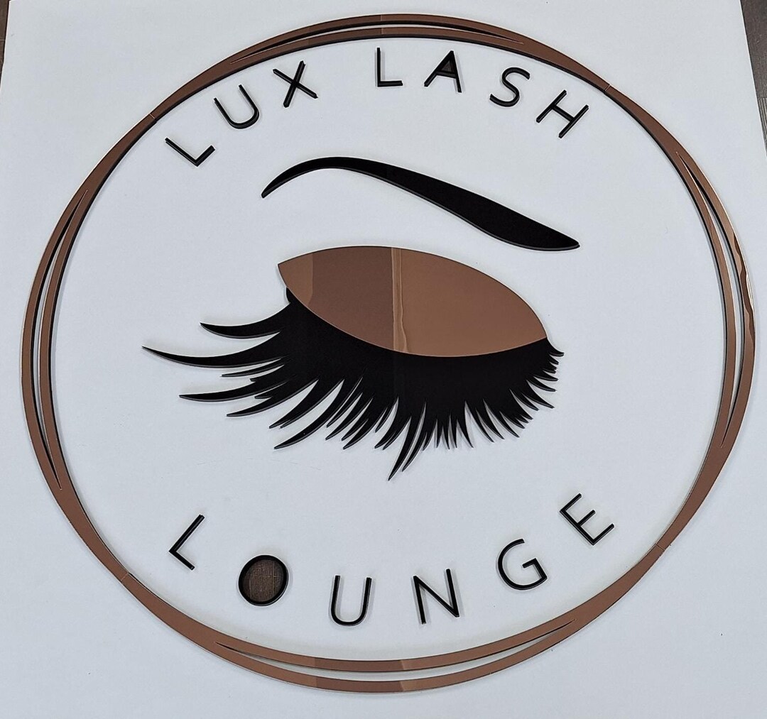 Reception Logo Business Letter Eye Doctor Lobby Signage Metal Logo ...