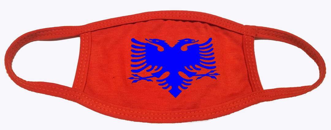 Albanian Flag Mask for Children Year 3 to 9 Years Old - Etsy