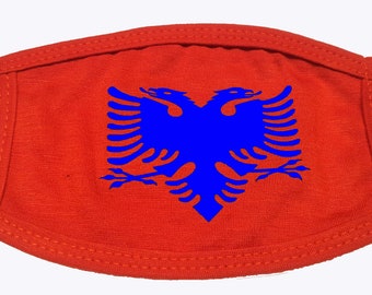 Albanian Flag Mask - Etsy