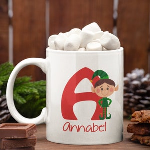 Personalised Christmas Elf Mug - Etsy