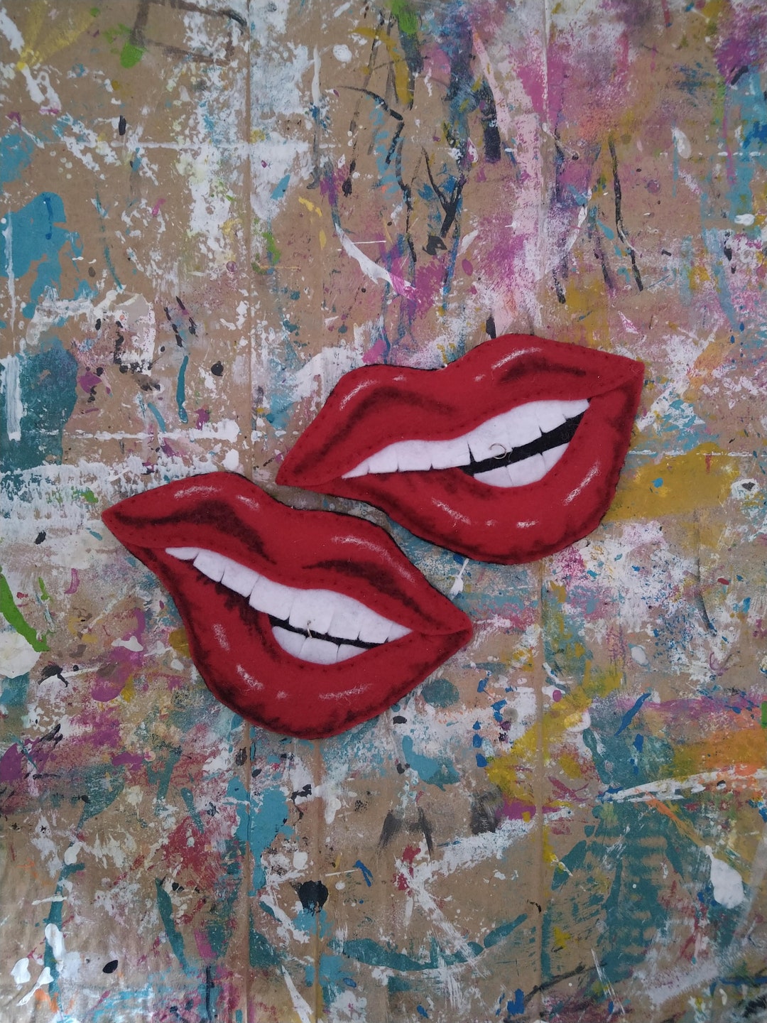 Biting Lip Hanging Charm, Car Mirror Charm, Hanging Ornament - Etsy