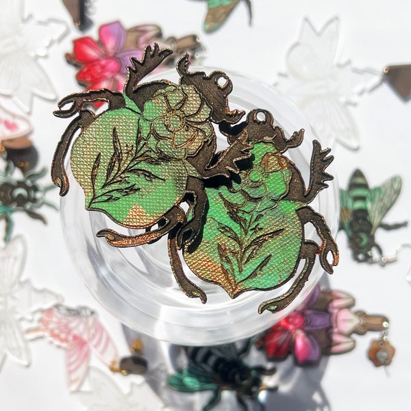 Beetle Earrings - Etsy