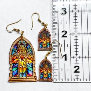 Translucent Stained Glass Window Earrings - Etsy