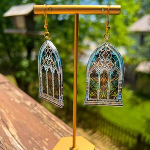 Translucent Stained Glass Window Earrings - Etsy