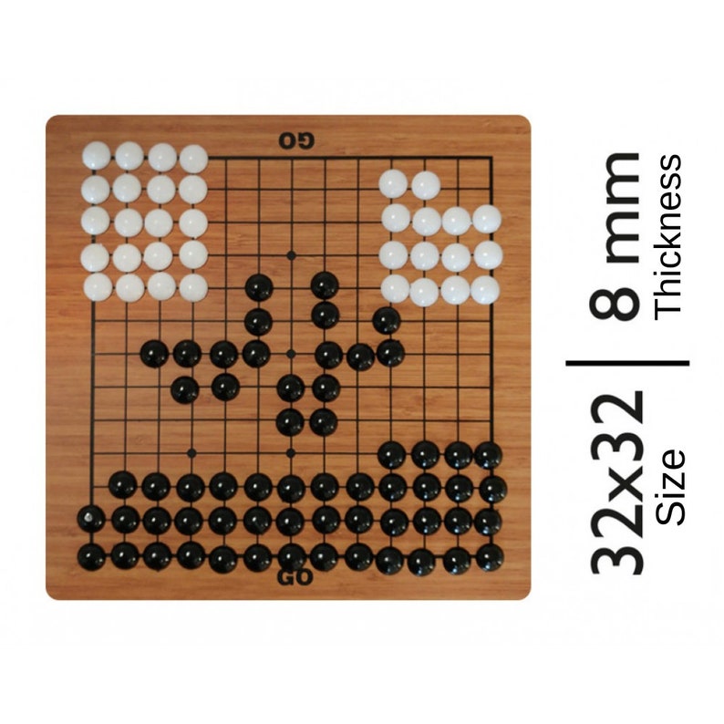 Go game Educational game Chinese game Asian Board for | Etsy